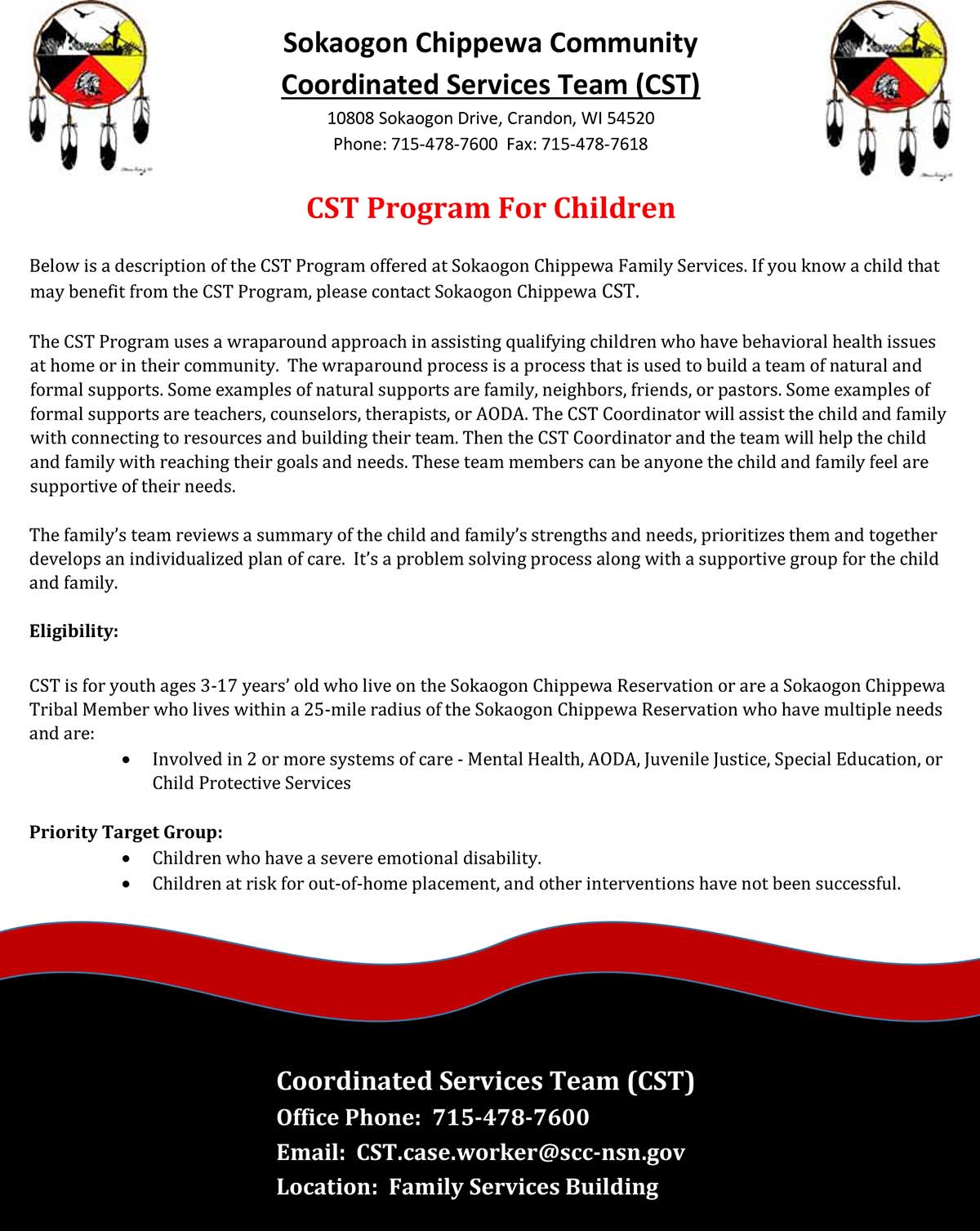 CST Program For Children – Sokaogon Chippewa Community
