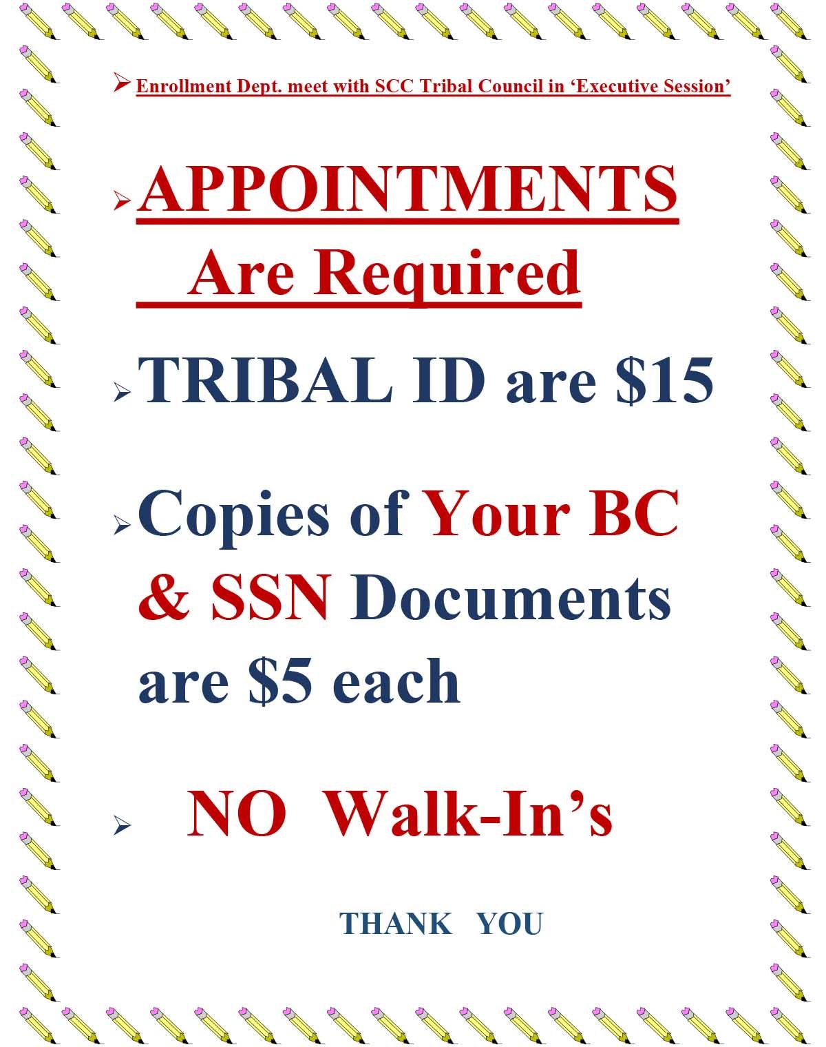 Tribal Enrollment Committee Meetings 2024 – Sokaogon Chippewa Community